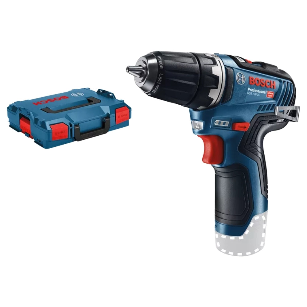 Bosch GSR 12V-35 Cordless Drill Driver in L-BOXX 102 Case - 06019H8001